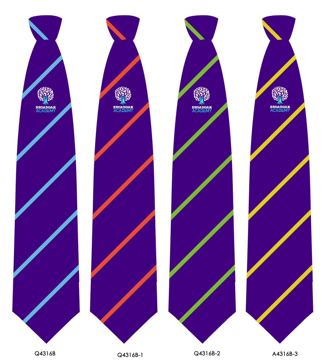 Broadoak Academy House Tie | NK Schoolwear